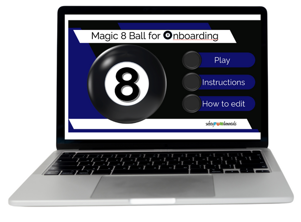 Magic 8 Ball for Onboarding PPT Activity - SafetyFUNdamentals